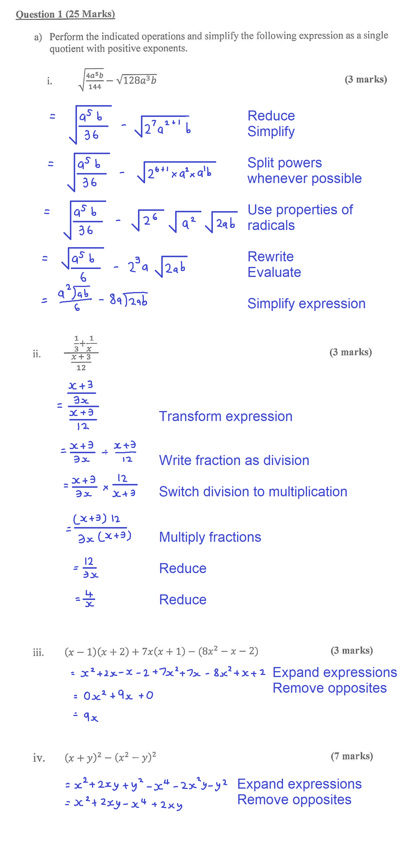 Exam questions - Topic 1